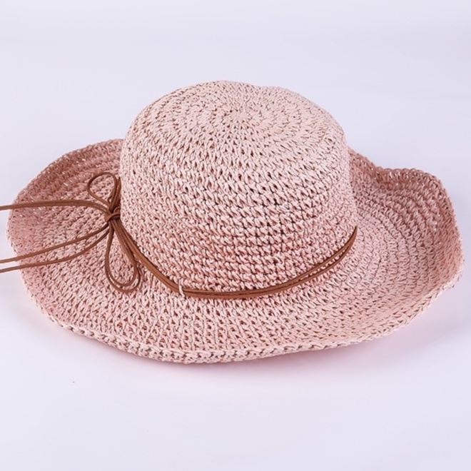 Jual Topi Anyam Cewe Topi Rotan, Straw Hat, Topi Pantai, Sun Hat Beach ...