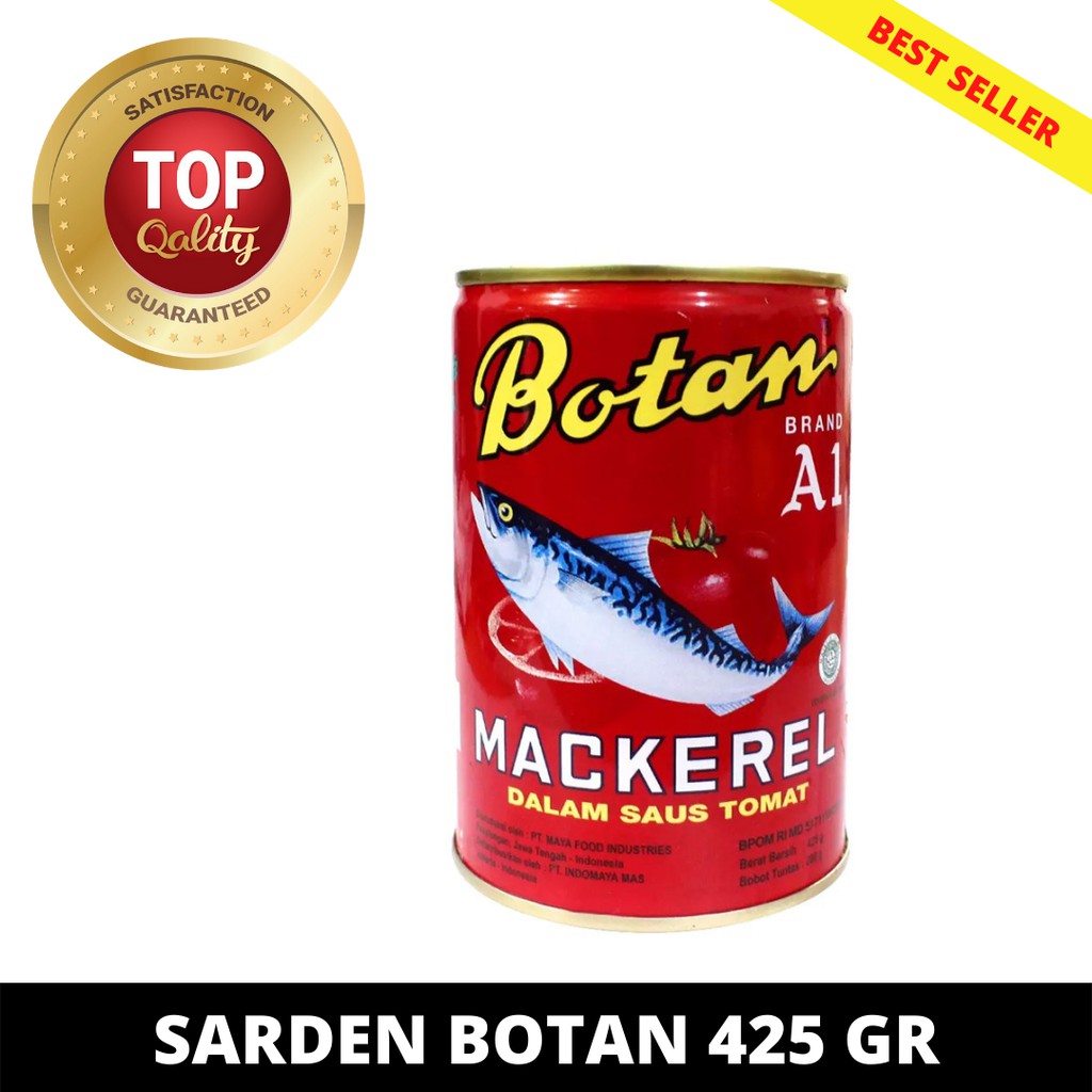 Jual BOTAN Ikan Sarden Mackerel (425 GR) | Shopee Indonesia
