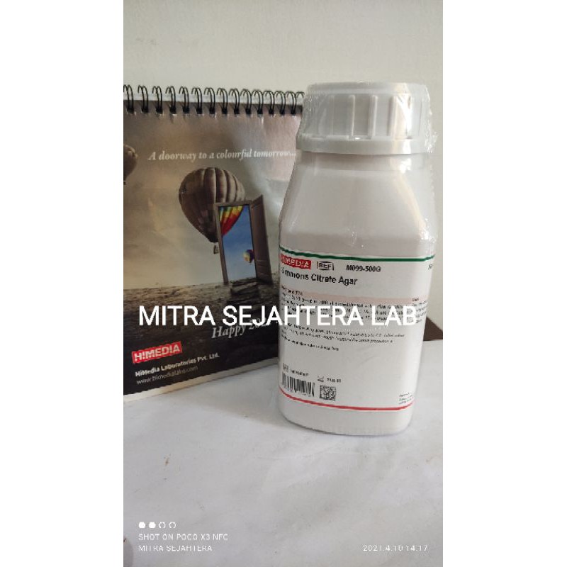Jual SIMMONS CITRATE AGAR 500 GRAM HIMEDIA M099 Media Mikro SC Agar ...