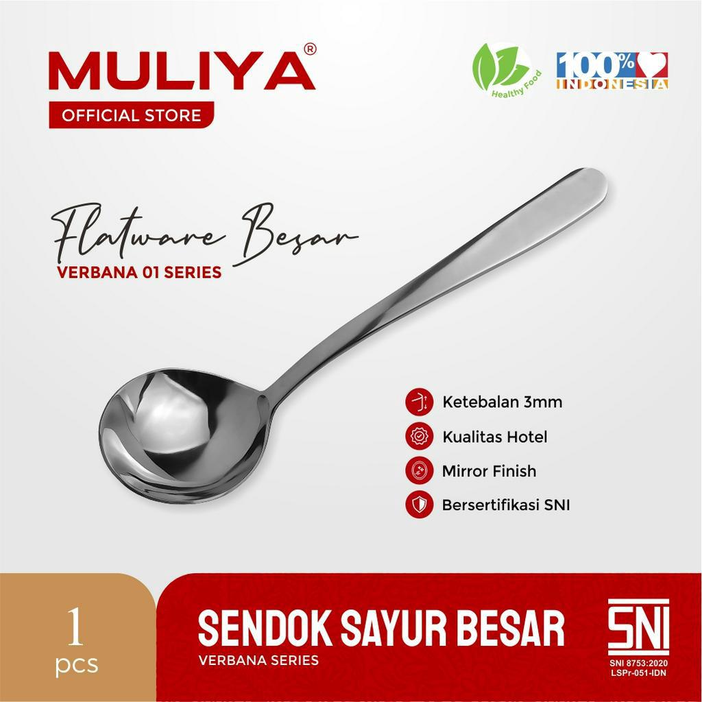Jual Sendok Sup Besar / Gravy Ladle Verbana Mirror Finish Muliya (1 Pcs ...