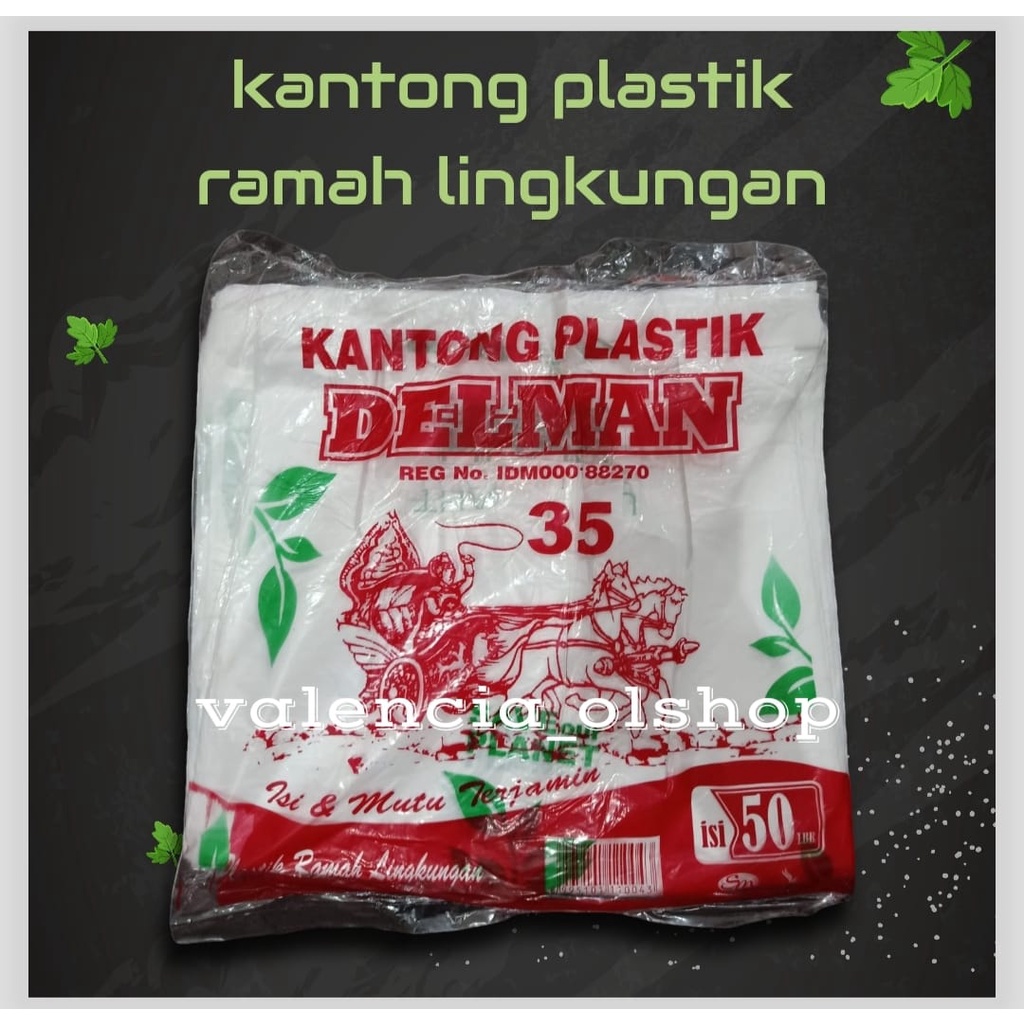 Jual Hd Delman Uk 35 Ramah Lingkungan Kantong Plastik Kresek Go Green ...