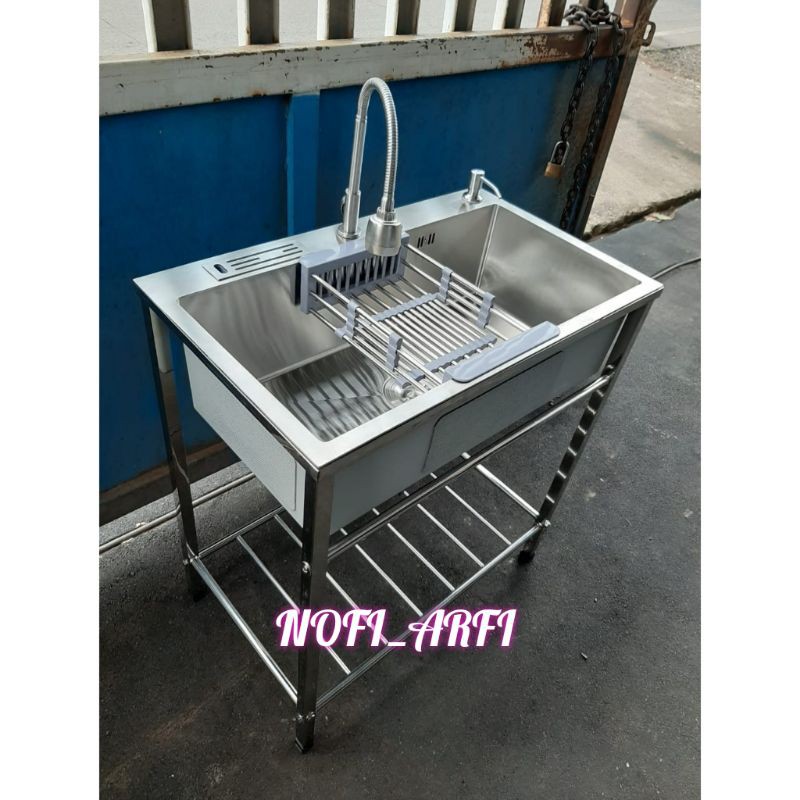 Jual TERMURAH BAK CUCI PIRING PORTABLE/KITCHEN SINK 75X45X20 /WASTAFEL ...
