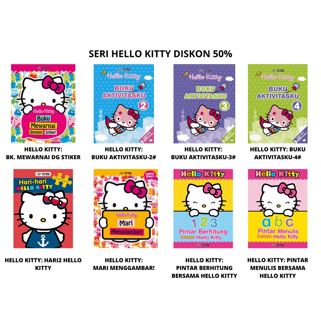 Jual [Erlangga Official] Buku Sale Anak: Seri Hello Kitty | Shopee ...