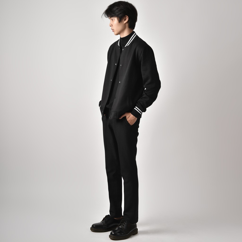 Jual Prepp Studio Ivy Varsity Jacket Black | Shopee Indonesia