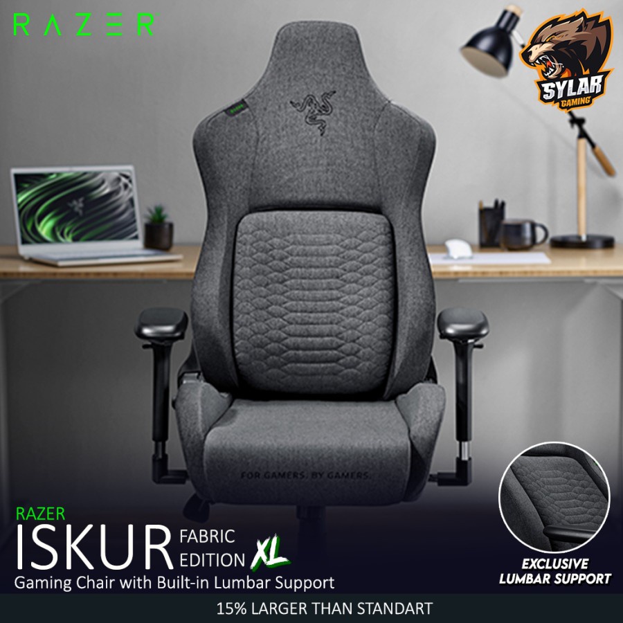 Jual Razer Iskur Fabric XL Gaming Chair / Kursi Gaming | Shopee Indonesia
