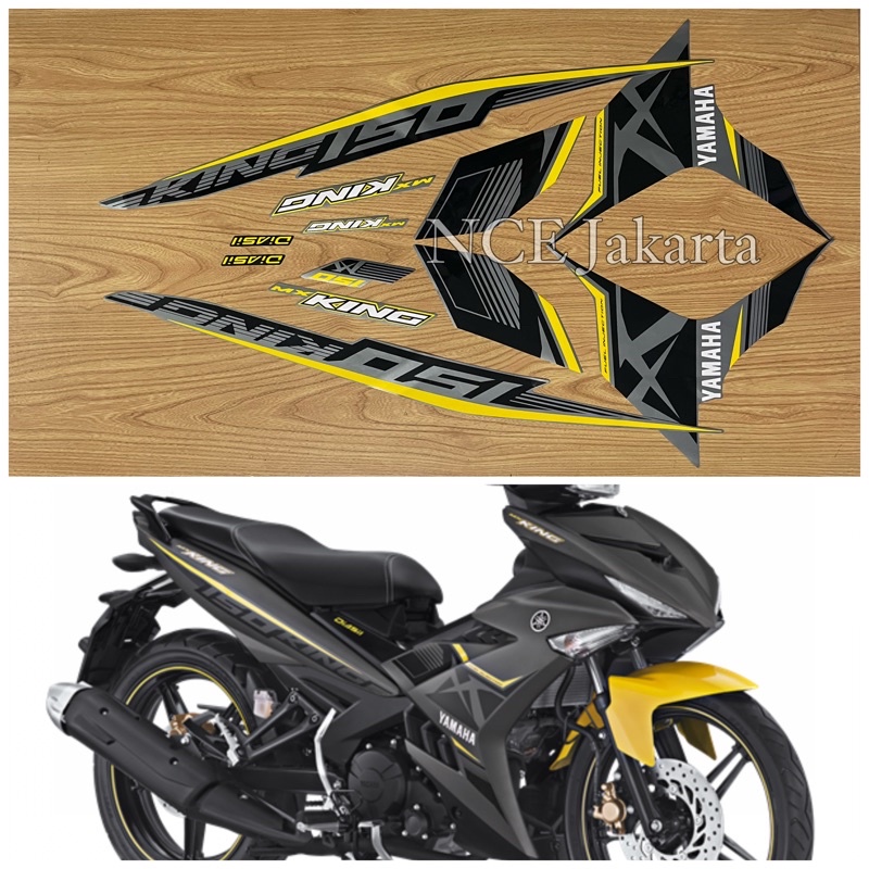 Jual STIKER STRIPING MOTOR MX KING 2017 ABU GRAY GREY LIS KUNING ...