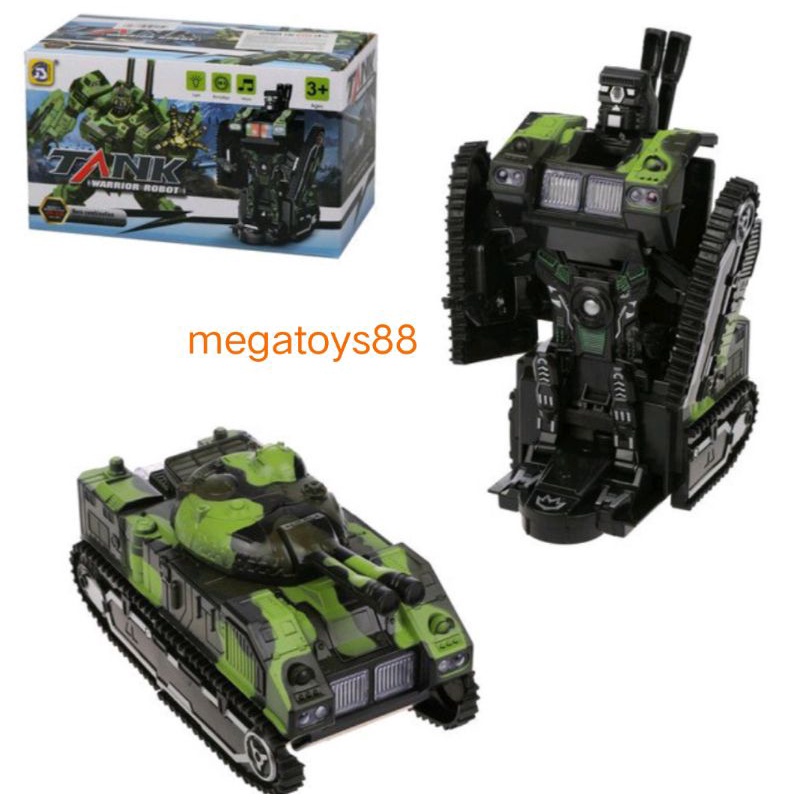 Jual Mainan tank berubah robot - tank 2 in 1 warior robot light saound ...