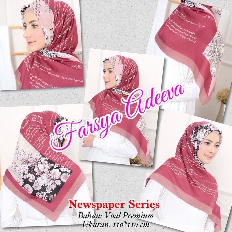 Jual Hijab SegiEmpat Arab Farsya adeeva voal premium | Shopee Indonesia