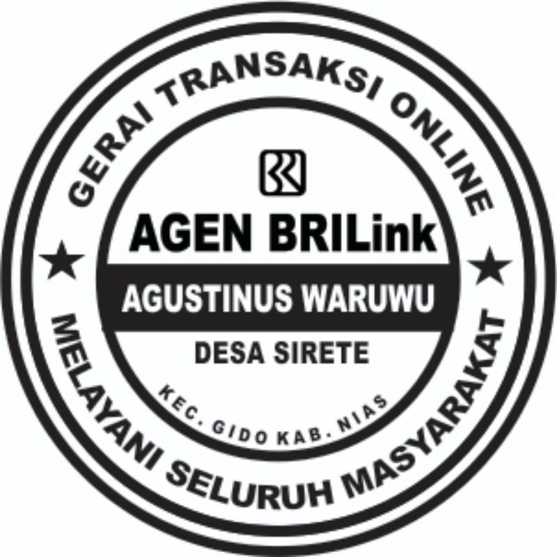 Jual Stempel Agen Brilink, agen bni, mandiri agen, bca | Shopee Indonesia