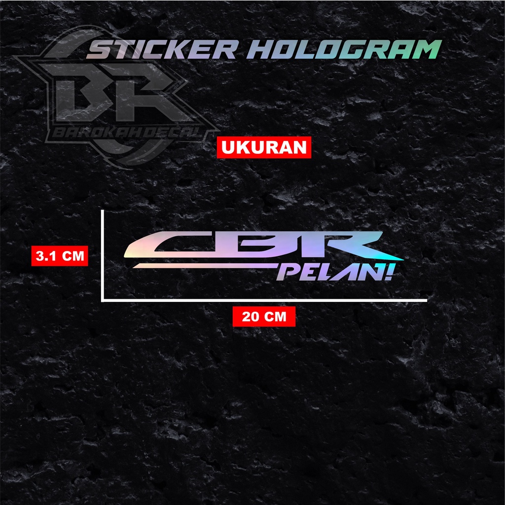 Jual Sticker Cutting Pelan Stiker Motor Pelan Hologram Harga Satuan ( 1 ...
