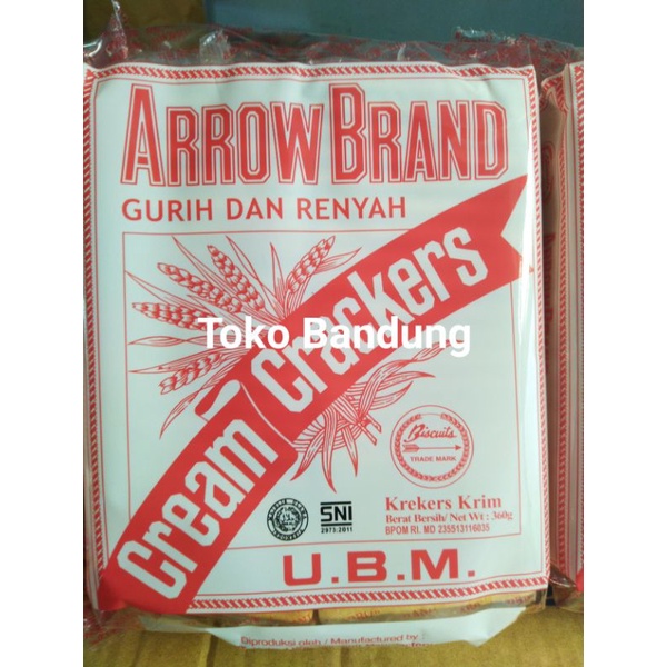 Jual Gabin UBM Cream Crackers Arrow Brand Asin 350gr | Shopee Indonesia