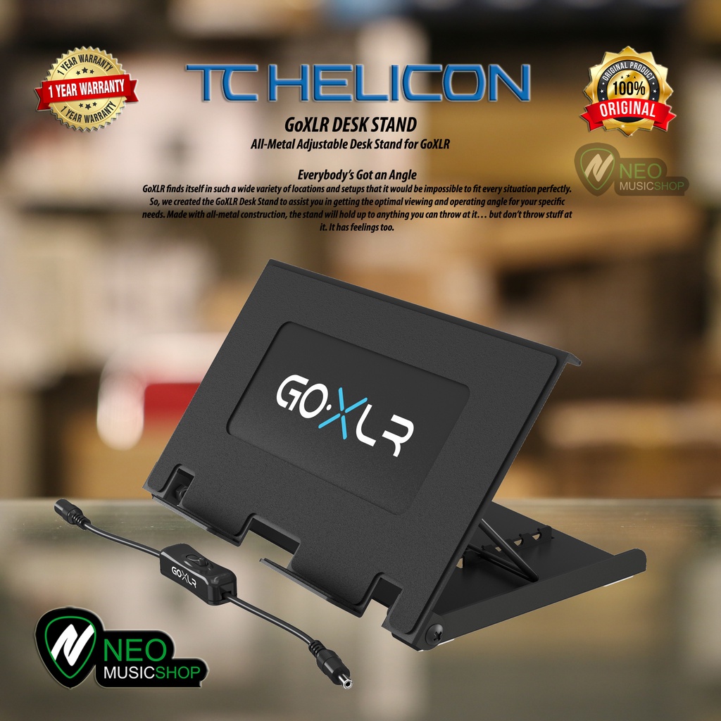 Jual TC Helicon GoXLR DESK STAND All-Metal Adjustable Desk Stand for Go ...
