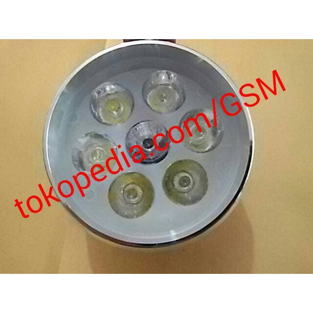 Jual Lampu sorot tembak LED 7 mata Bulat Super terang mata motor mobil ...