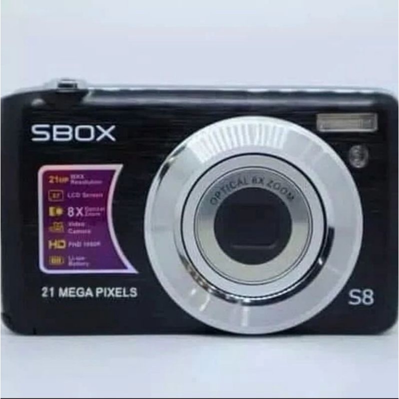 Jual camera digital pocket sbox s8 21mega pixel original garansi resmi | Shopee Indonesia