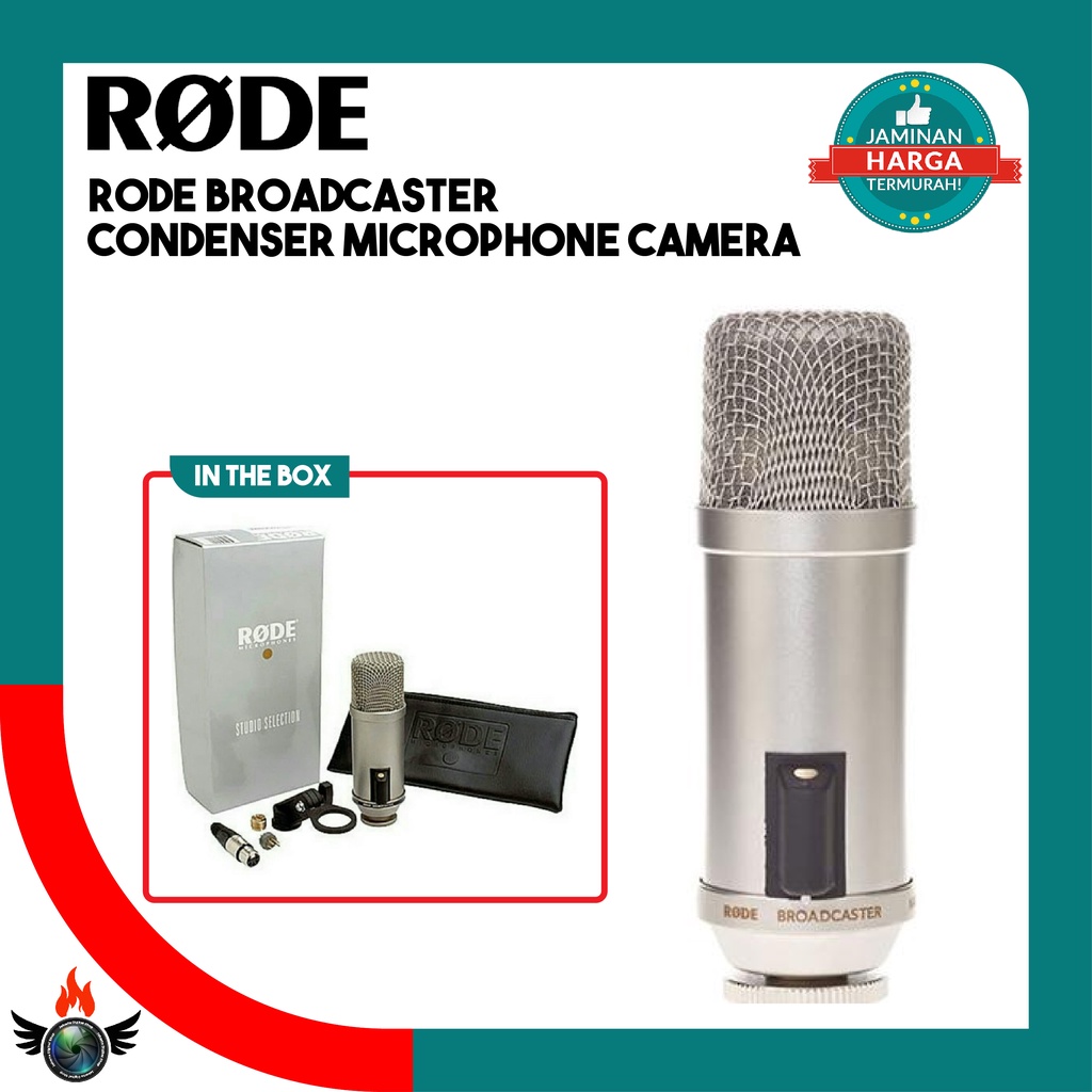 Jual Rode Broadcaster Condenser Microphone Camera | Shopee Indonesia