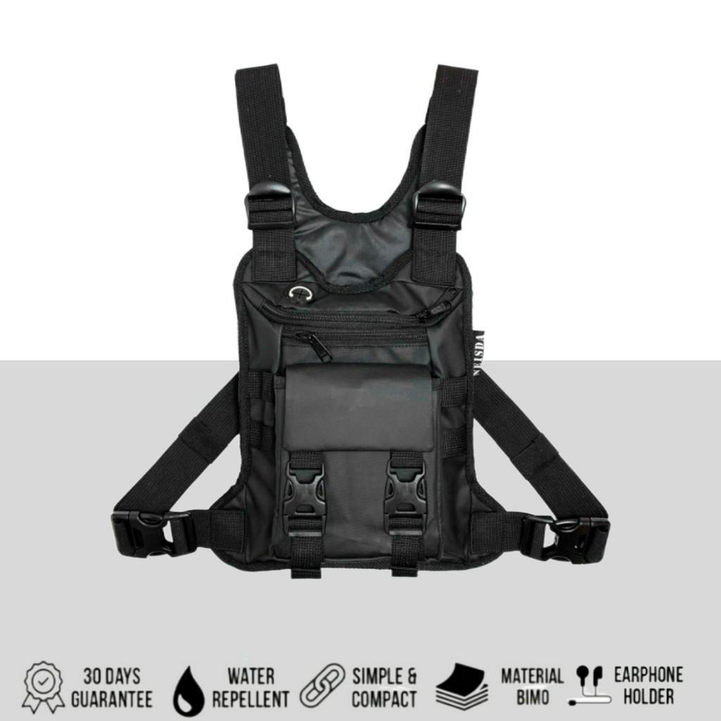 Jual Tas Rompi Dada Pria Waterproof 100% Anti Air Chest Bag Tactical ...