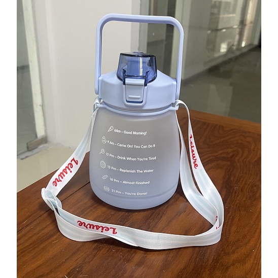 Jual BOTOL MINUM 1200ML HANDLE KOTAK DOFF GRADISI PENANDA MINUM BIG ...