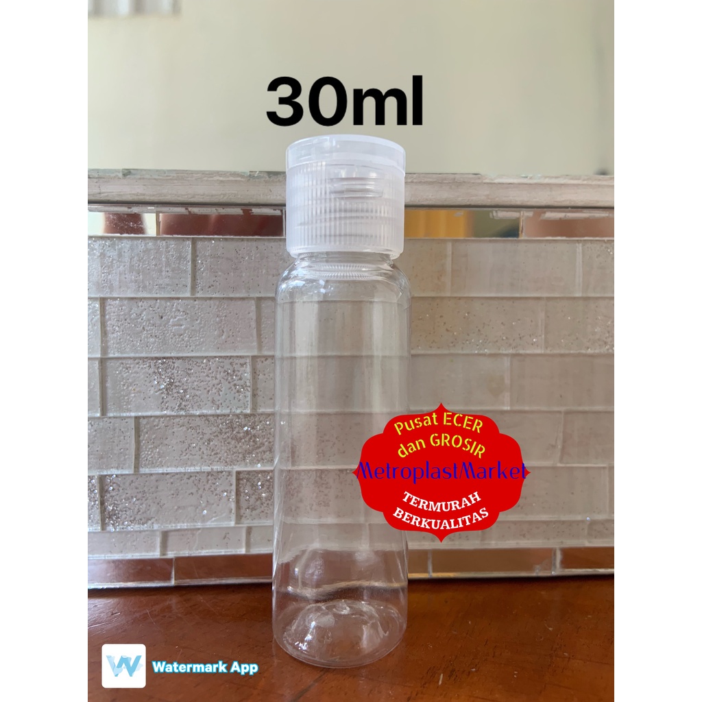 Jual Botol PET 30 ml 20 ml FLIPTOP BULAT 30ml 20ml | Shopee Indonesia