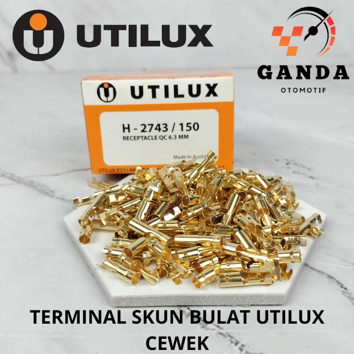 Jual KONEKTOR CEWEK / FEMALE TERMINAL SKUN UTILUX H-2743 ORIGINAL ...