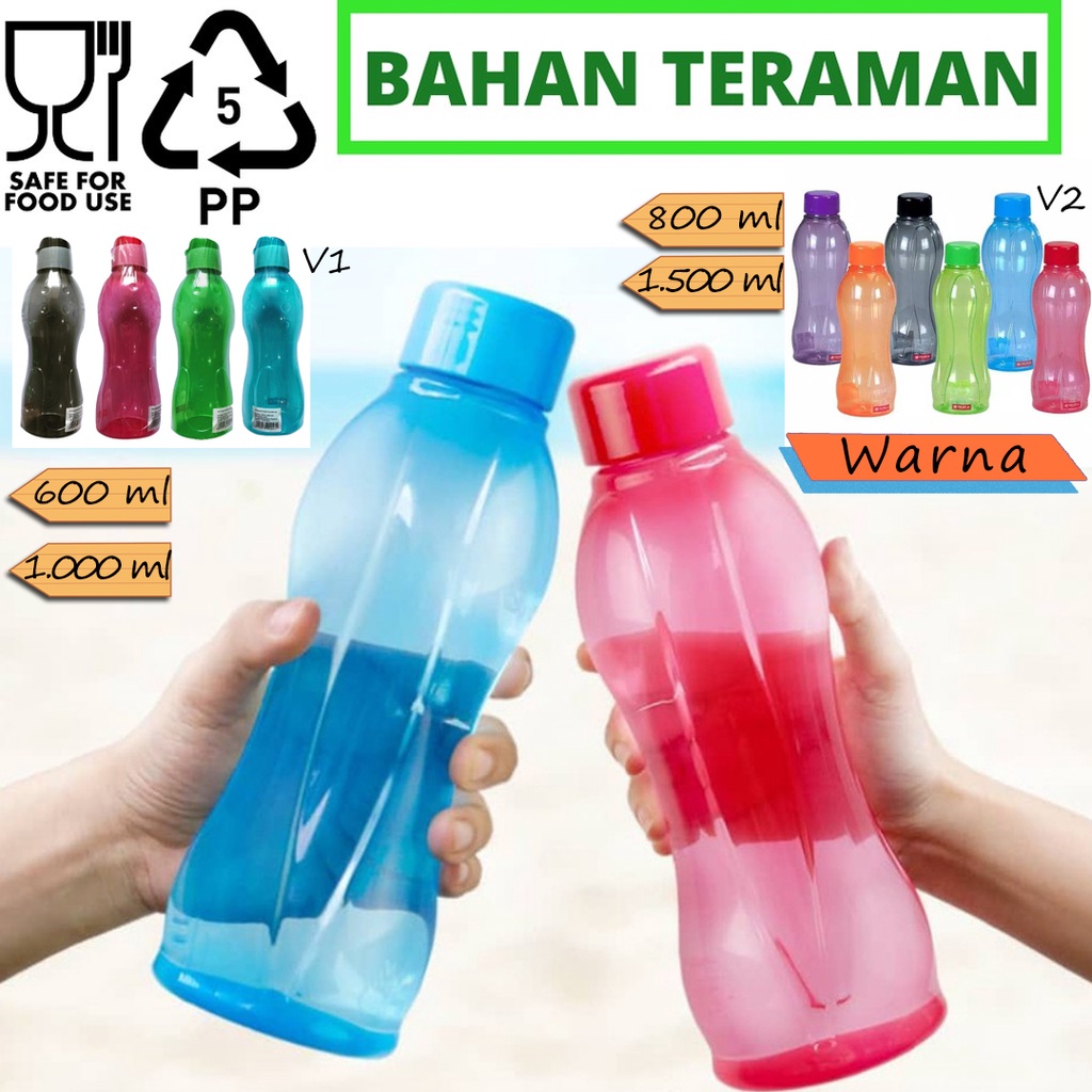 Jual BOTOL MINUM PLASTIK FOOD GRADE POLYPROPYLENE BPA FREE / BOTOL AIR MINUM | Shopee Indonesia