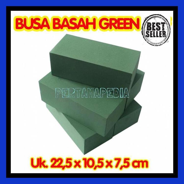 Jual Floral Foam Basah/ Busa Hijau Basah/ Gabus Bunga Hidup/ Oasis ...
