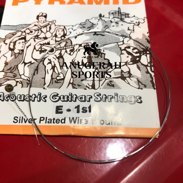 Jual SENAR GITAR AKUSTIK PYRAMID / PIRAMID NO 1 LOKAL 1 LUSIN (ISI 12 ...