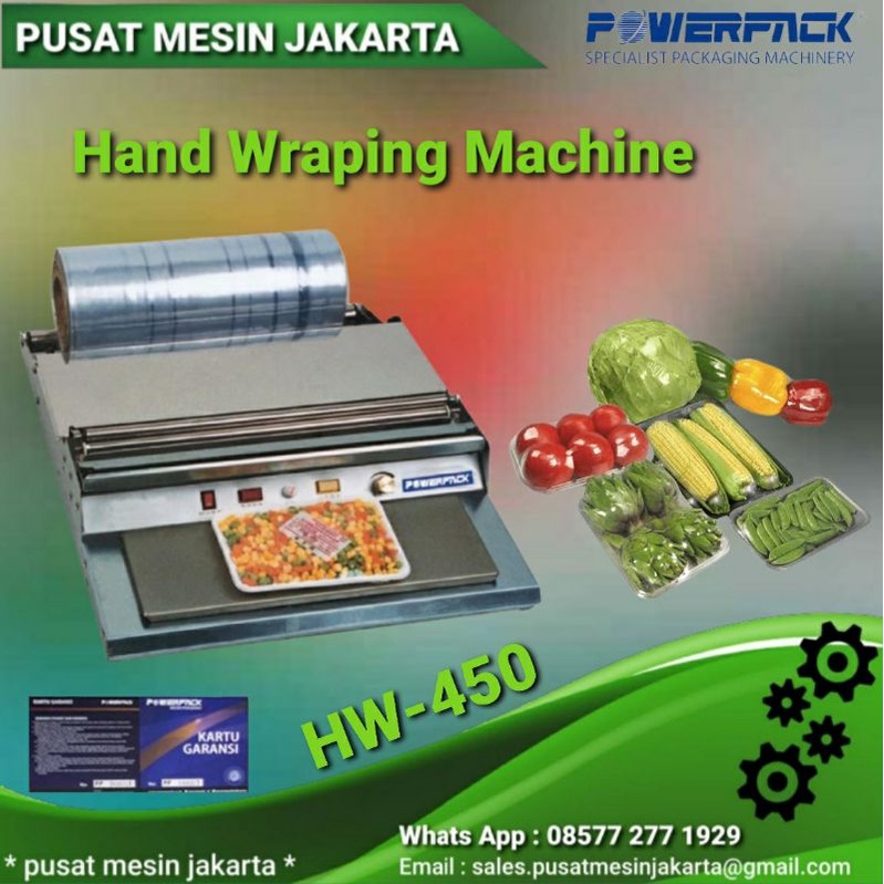 Jual HW-450 MESIN WRAPPING BUAH SERBAGUNAN - HAND WRAPPING POWERPACK ...