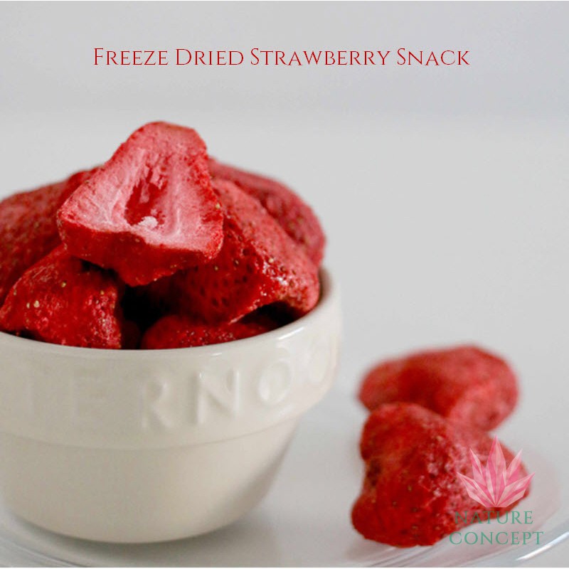 Jual Cemilan Stroberi kering utuh asli Freeze Dried Strawberry Snack ...