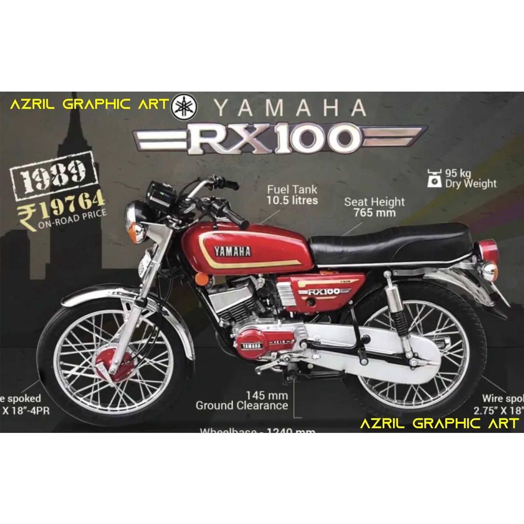 Jual Striping list stiker Yamaha RX 100 | Shopee Indonesia