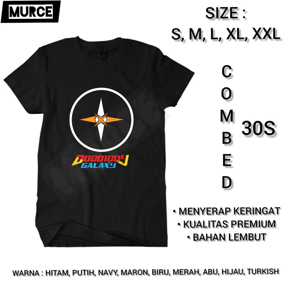Jual Baju Kaos Pria Boboiboy Galaxy Elemental Solar Karakter Kartun ...