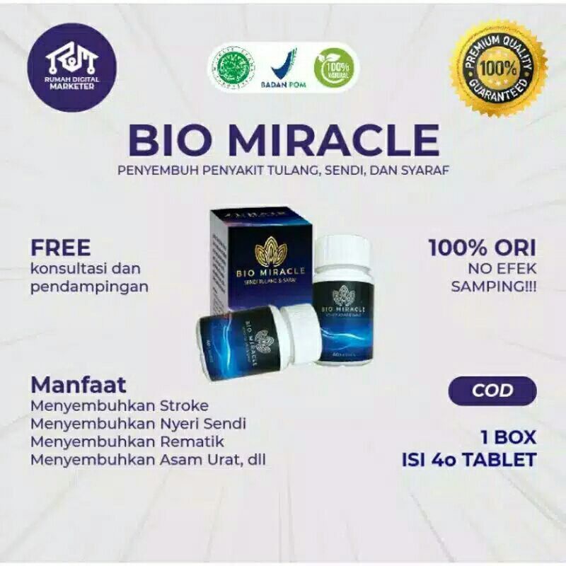Jual Bio Miracle Obat Herbal Tulang dan Sendi Bio Miracle Zeelora ...