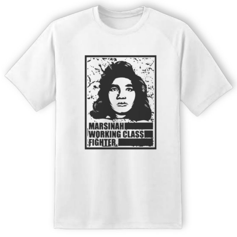 Jual WHITE T-SHIRT / KAOS / BAJU MARSINAH - Working Class Fighter ...