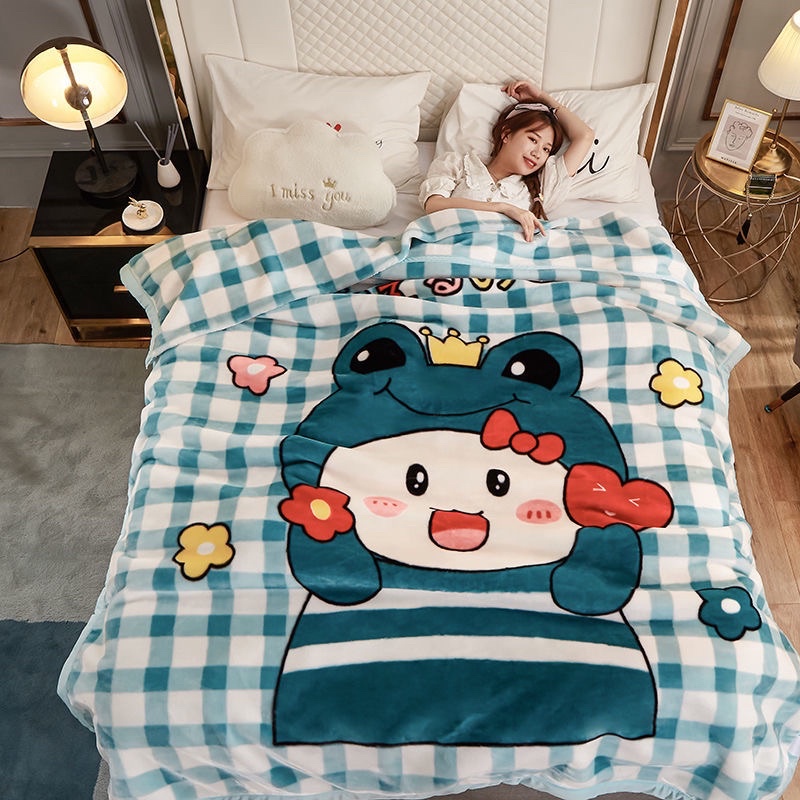 Jual selimut bulu lembut halus motif karakter ukuran 150x200 Termurah ...