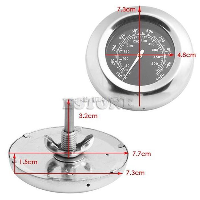 Jual Bimetal Thermometer 50-500c Oven Food Termometer Frying Analog ...