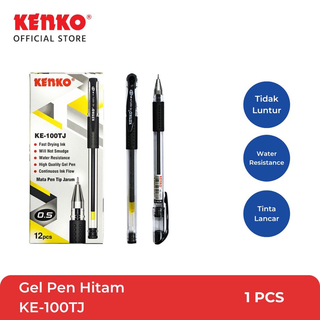Jual KENKO GEL PEN / Pulpen Jel / Pena Jel / Pen Tinta Gel KE-100TJ ...