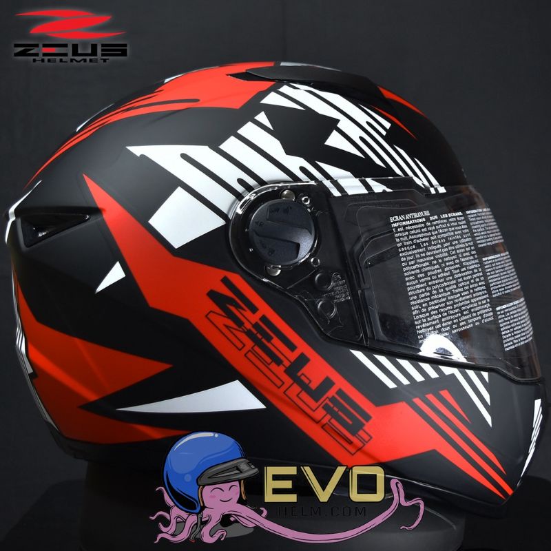 Jual HELM ZEUS FULL FACE BLACK AL5 BLUE - FREE SMOKE VISOR ZEUS ...