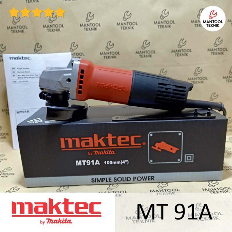 Jual Mesin Gerinda Tangan 4" MAKTEC MT91A MT 91A MT-91A MT91 A MT 91 A | Shopee Indonesia