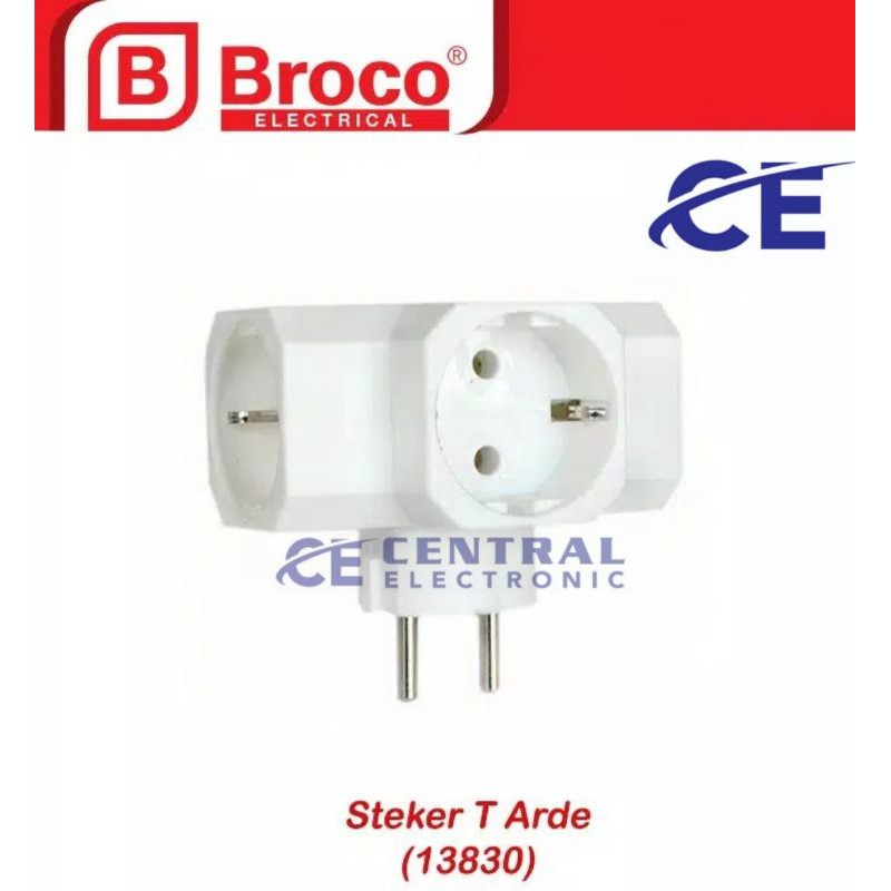 Jual Steker T Arde Broco 13830 / Steker T Arde SNI - Colokan Cabang 3 ...