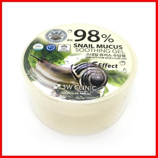 Jual Ds201Vg 3W Clinic Snail Mucus Soothing 300Ml 98% Gel Tgt0G ...
