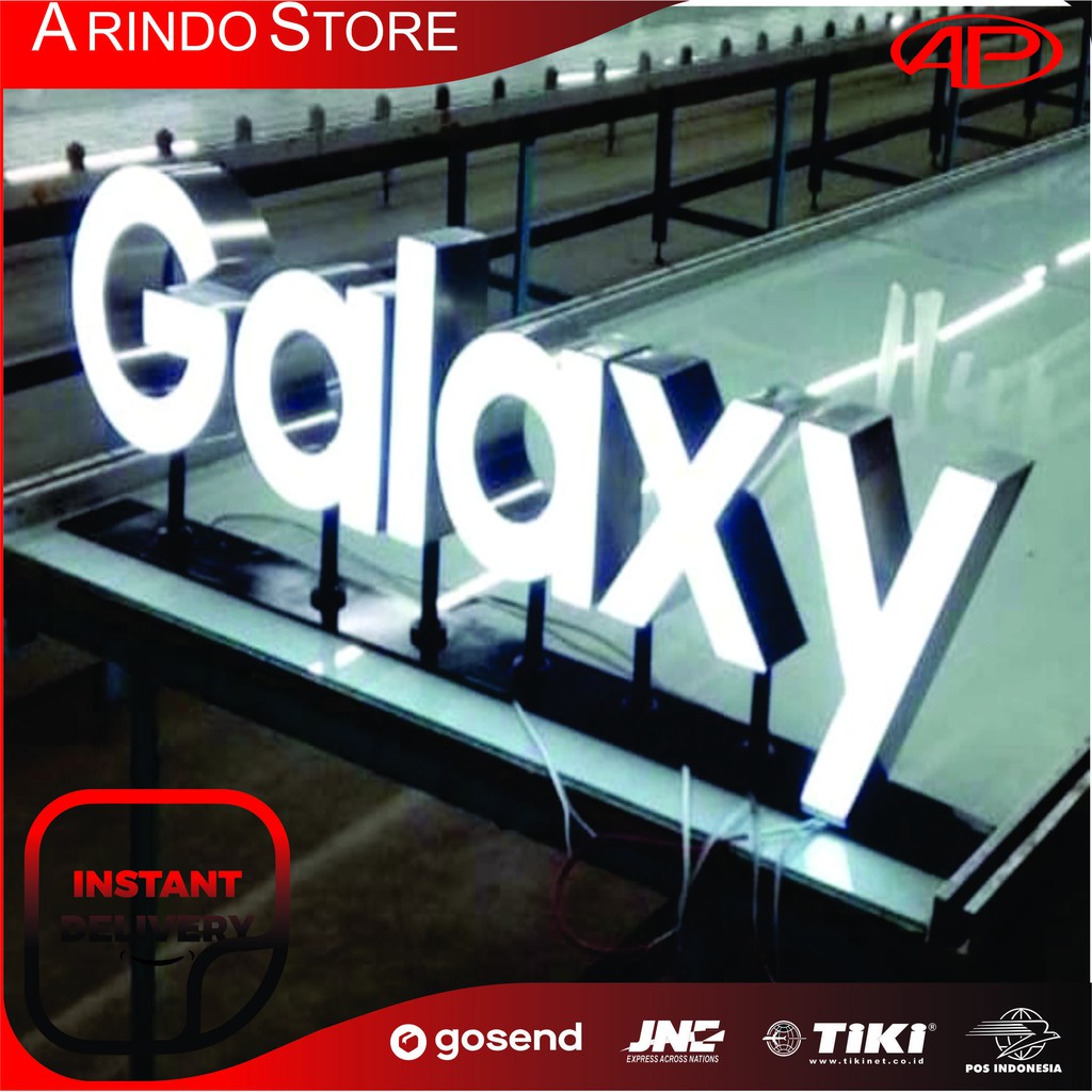 Jual Huruf stainless timbul LED akrilik bagus | Shopee Indonesia
