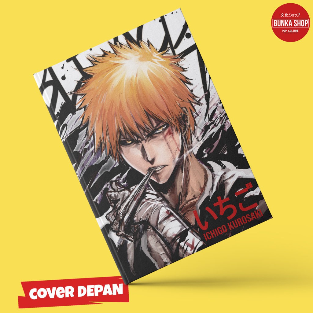 Jual Note Book Hardcover Anime Bleach Ichigo Kurosaki Hollow Ukuran A5 ...