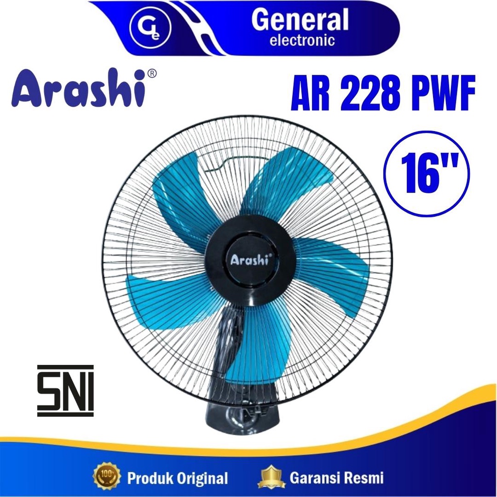 Jual Kipas Angin Dinding Arashi Xflow AR 228 PWF 16" Wall Fan AR228 16 Inch | Shopee Indonesia