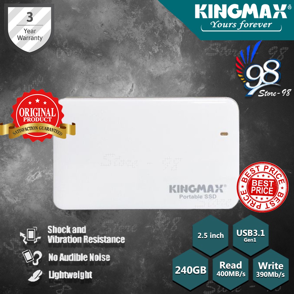 Jual SSD Kingmax Eksternal 240 GB 240GB - USB 3.1 Portable SSD ...
