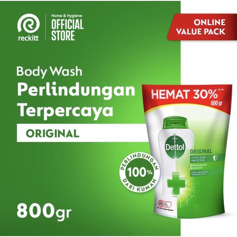 Jual Dettol Sabun Mandi Cair Original 800 ml | Shopee Indonesia
