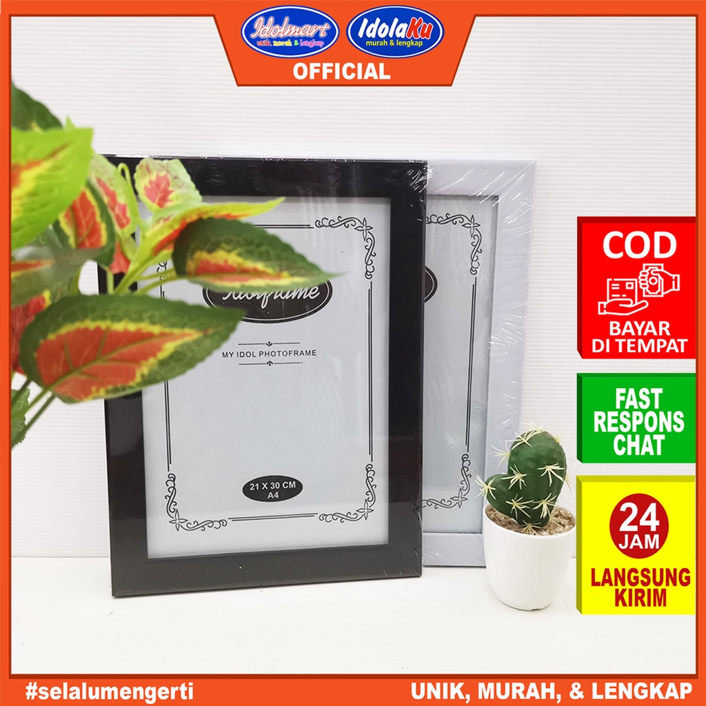 Jual IDOLAKU Bingkai Frame Foto A4 Minimalis/ 21X30 | Shopee Indonesia
