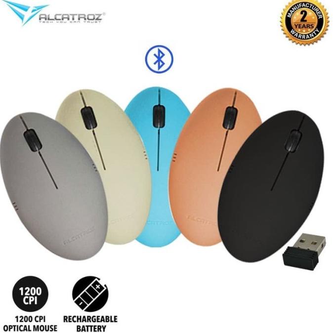 Jual Alcatroz Mouse Wireless Pebble Air 1600 Cpi - Garansi 2 Tahun ...