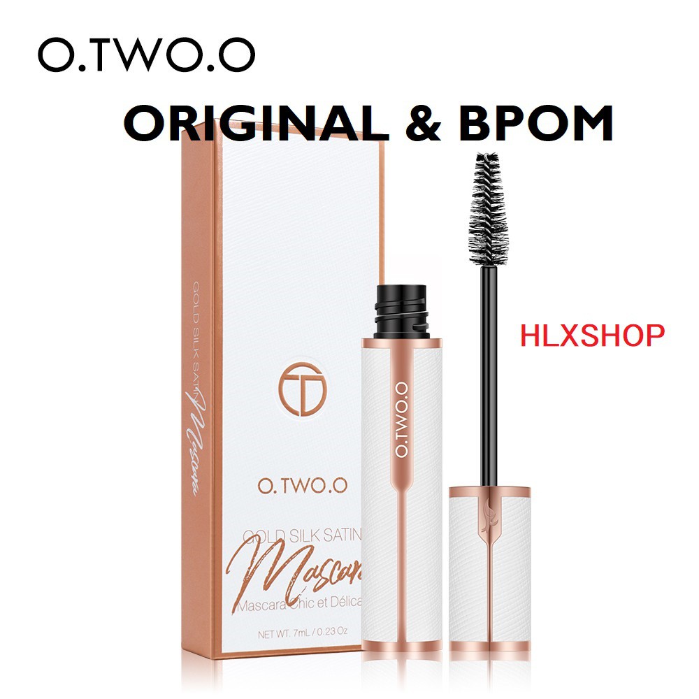 Jual ORI BPOM O.TWO.O Gold Silk Satin Mascara 7ml Brush A B Maskara ...