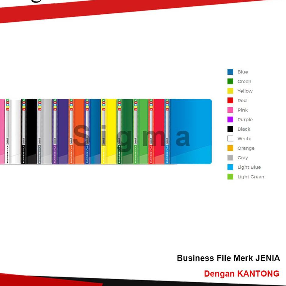 Jual Lebih Keren Map Dokumen / Business File JENIA Kantong (Lusin ...