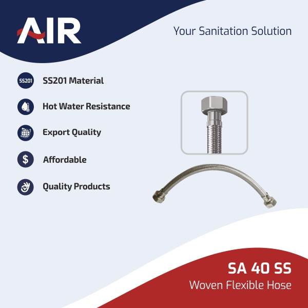 Jual AIR Selang Air Fleksibel Anyam Stainless Steel /Flexible Hose SA ...