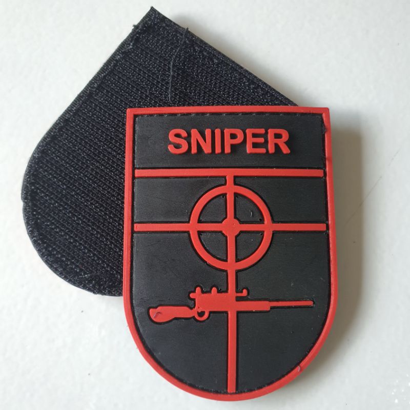 Jual PATCH RUBBER LOGO SNIPER SHOOT TAMENG TACTICAL/TEMPELAN EMBLEM KARET VELCRO | Shopee Indonesia